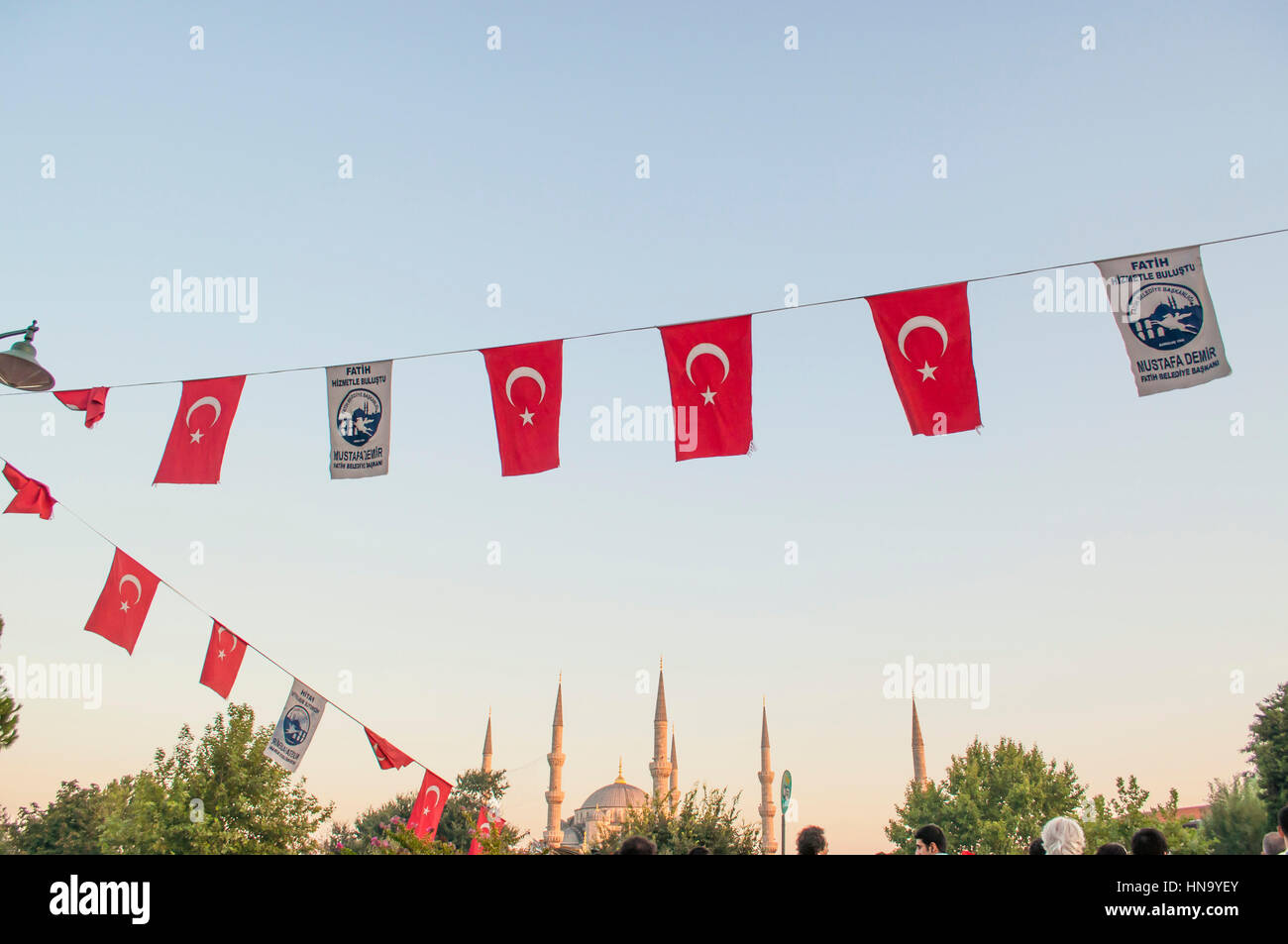Turkish flags street scene hi-res stock photography and images - Alamy