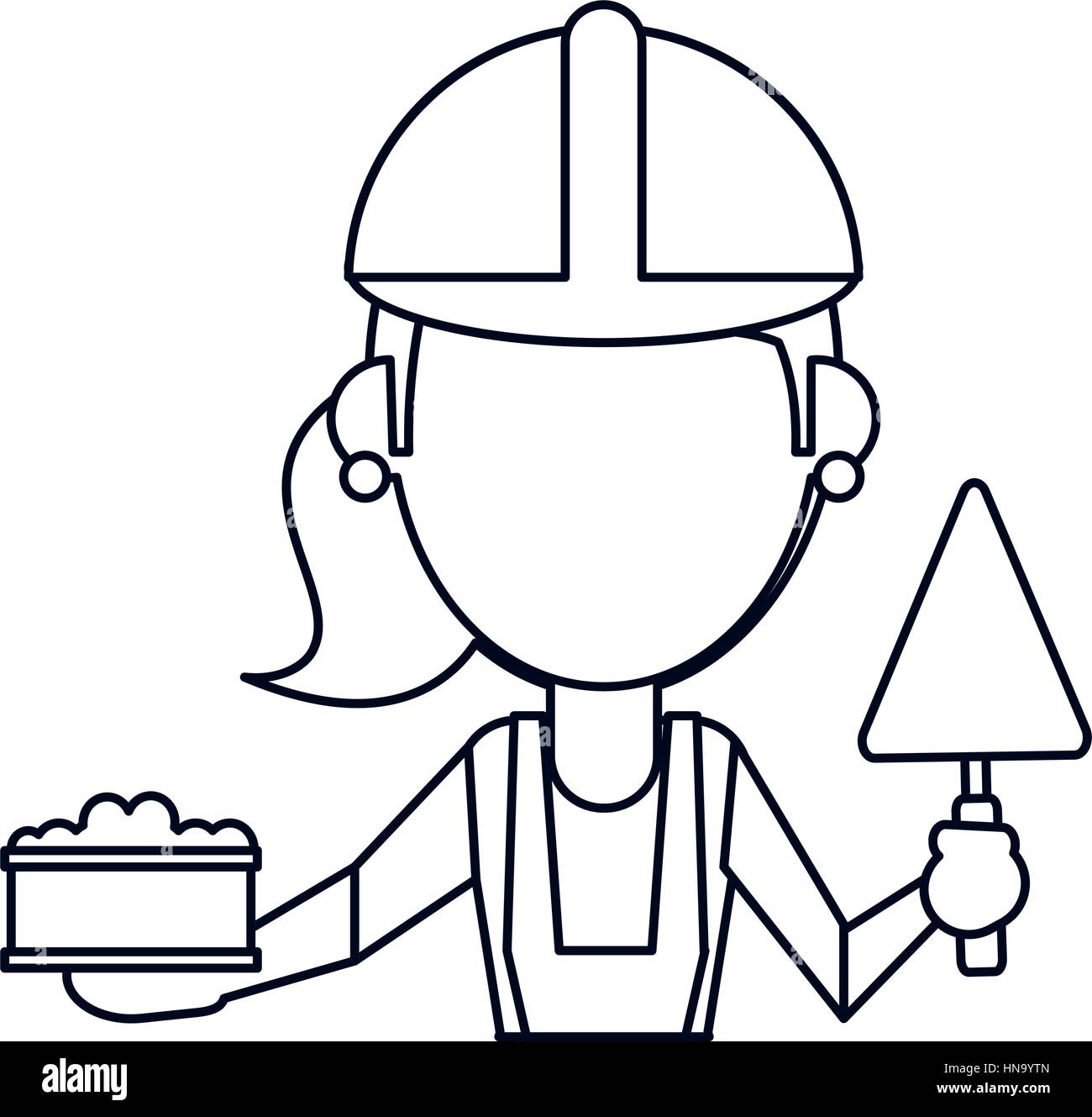 Installing metal construction Stock Vector Images - Alamy