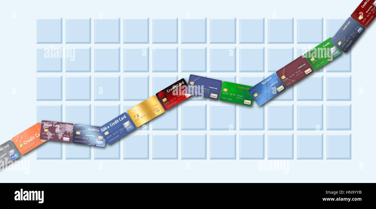 The rising annual percentage rate (APR) is illustrated with credit ...