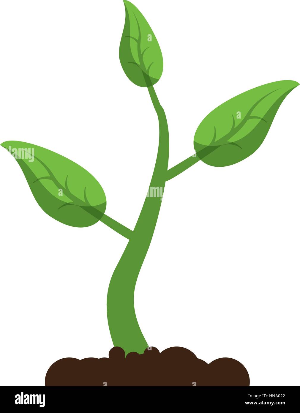 sprout growing plant eco vector illustration eps 10 Stock Vector Image ...