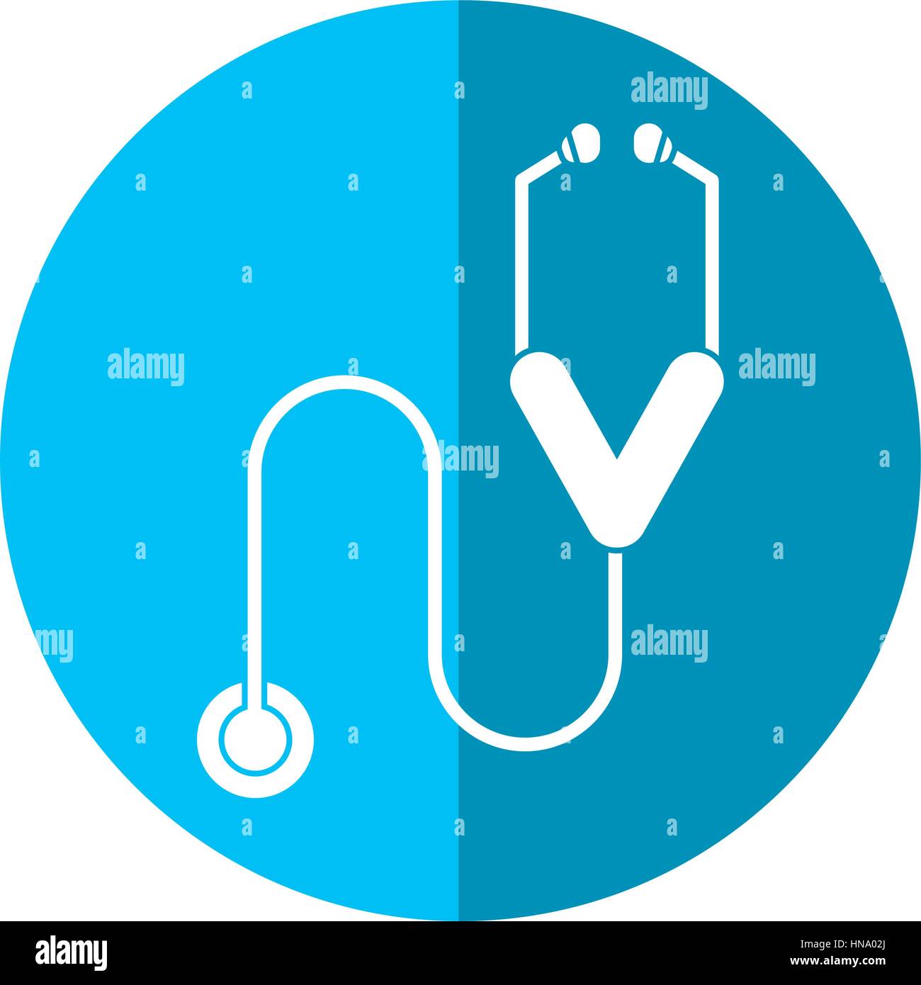 stethoscope medicine health equipment shadow Stock Vector Image & Art ...