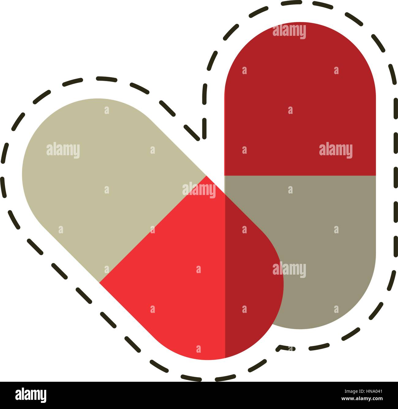 cartoon medicine capsule pills drug vector illustration eps 10 Stock ...