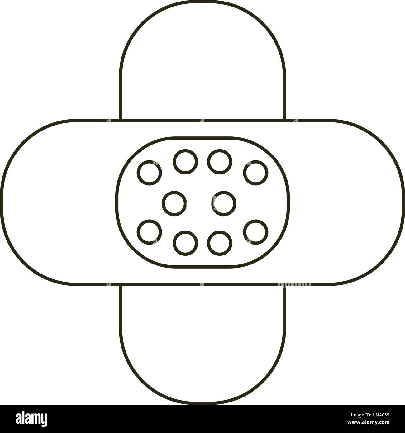 Patch thin line icon Stock Vector Images - Alamy