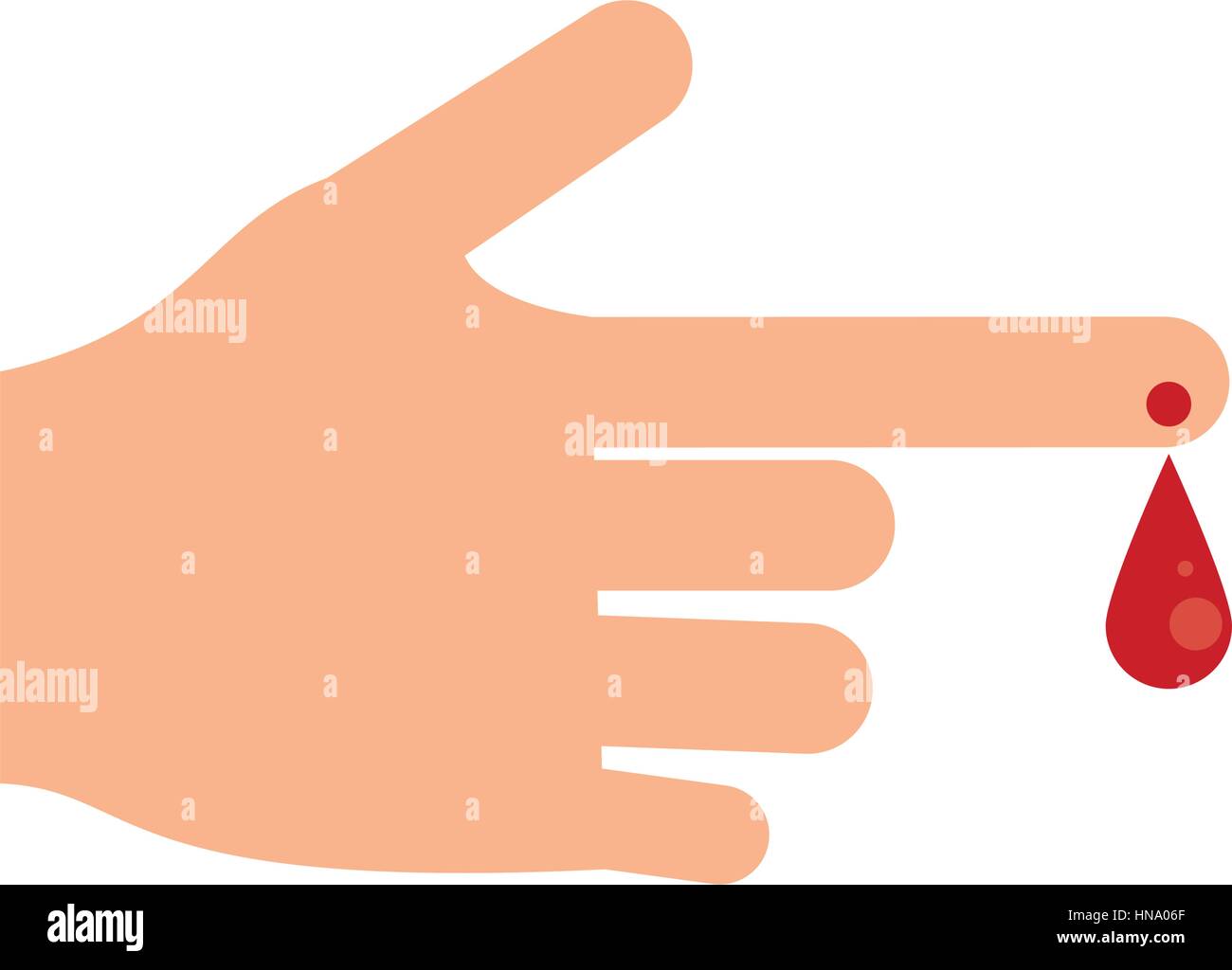 hand blood drop symbol Stock Vector Image & Art - Alamy