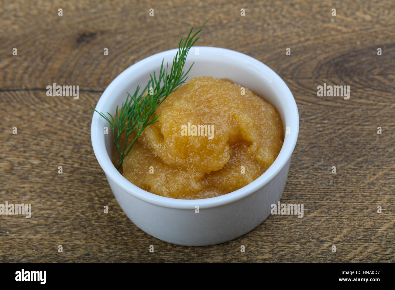 Herring roe with dill on the plate Stock Photo - Alamy