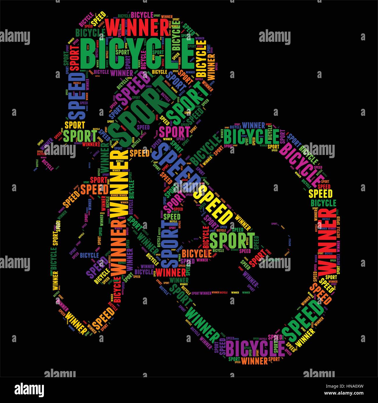 Bicycle typography Stock Vector Images - Alamy