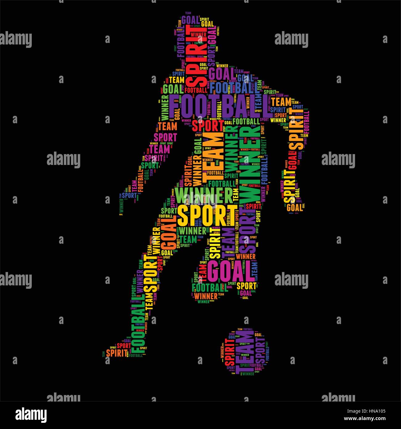Soccer typography Stock Vector Images - Alamy