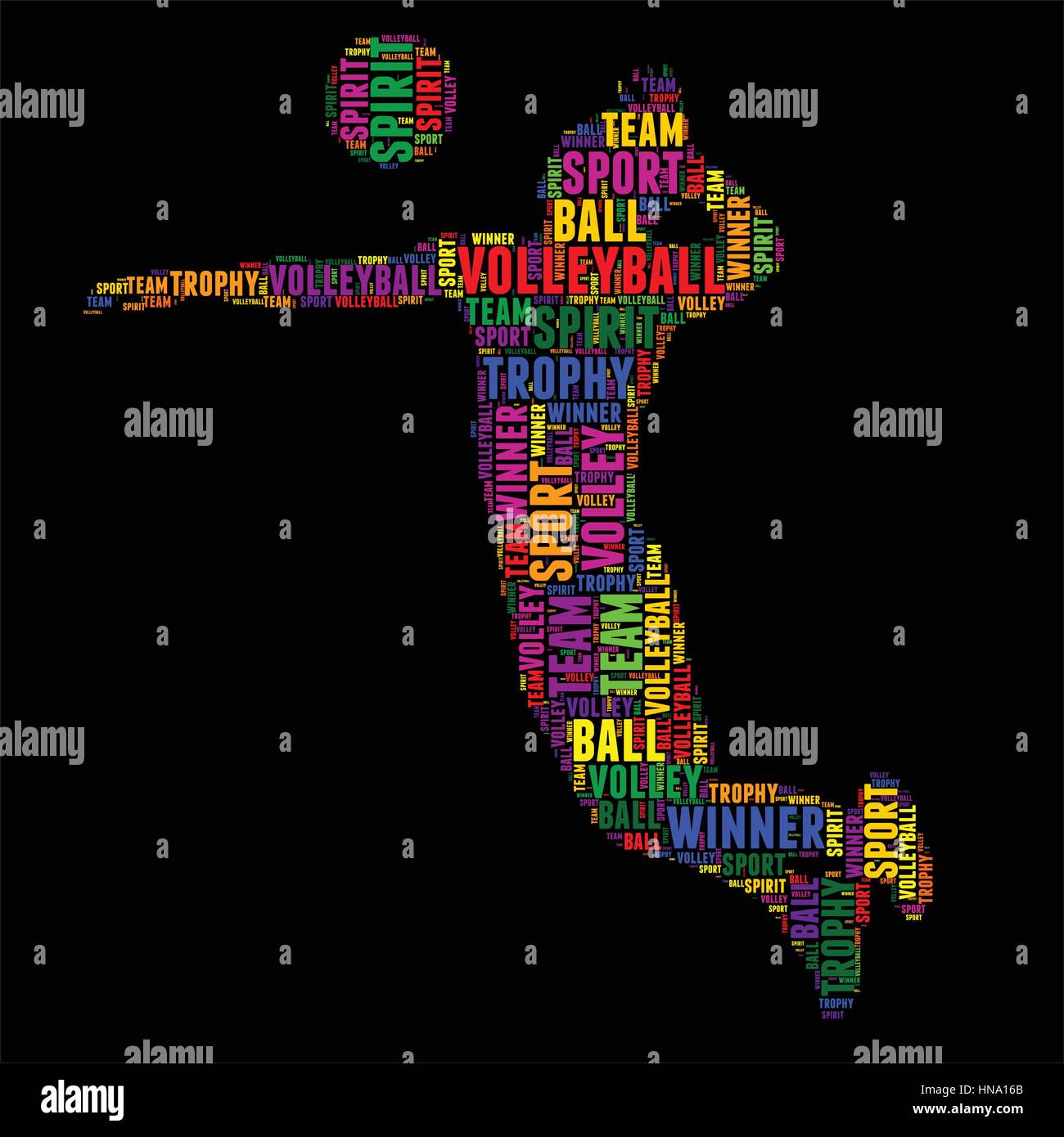 Volleyball Word Cloud