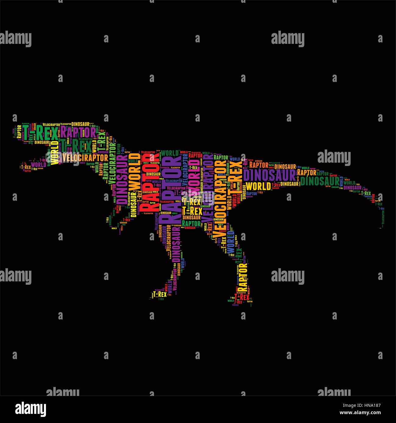 Raptor typography Stock Vector Images - Alamy