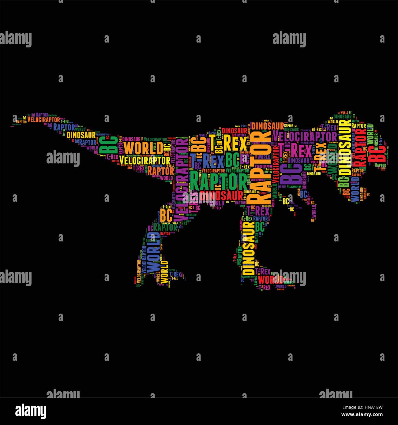 Raptor typography Stock Vector Images - Alamy