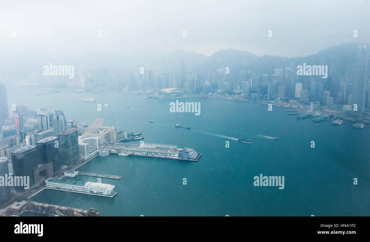 panoramic view of Victoria Harbour in Hong Kong Stock Photo - Alamy