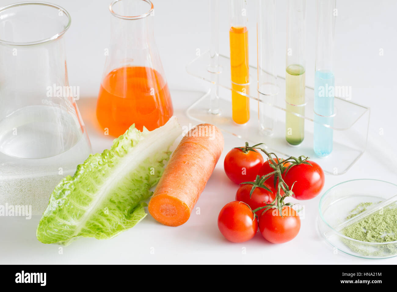 Test vegetables in laboratory control of pesticides Stock Photo - Alamy