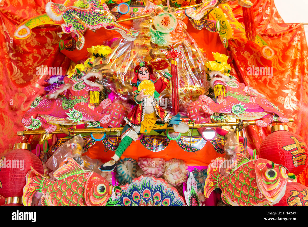 Kwan Tai temple in Hong Kong Stock Photo - Alamy