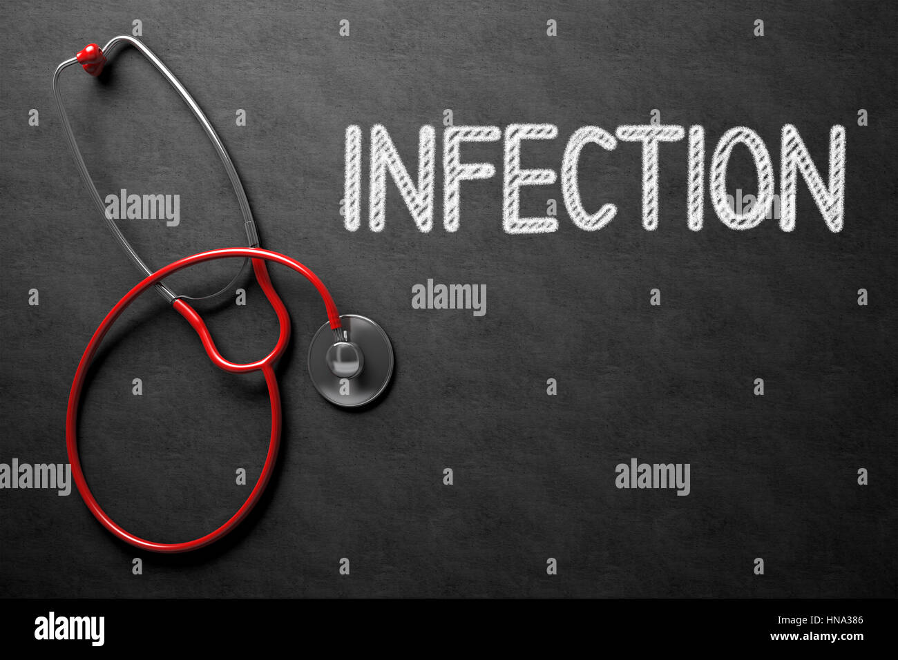 Infection Handwritten on Chalkboard. 3D Illustration Stock Photo - Alamy