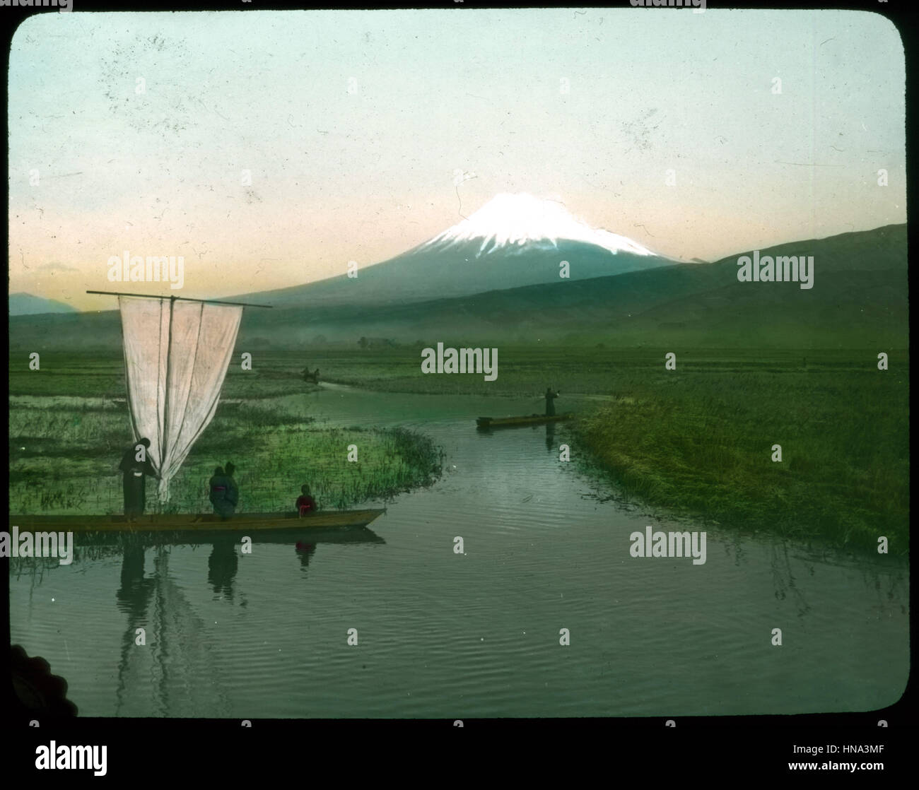 Herbert Geddes, Life in Japan, ca. 1910 - People in boats on waterways ...