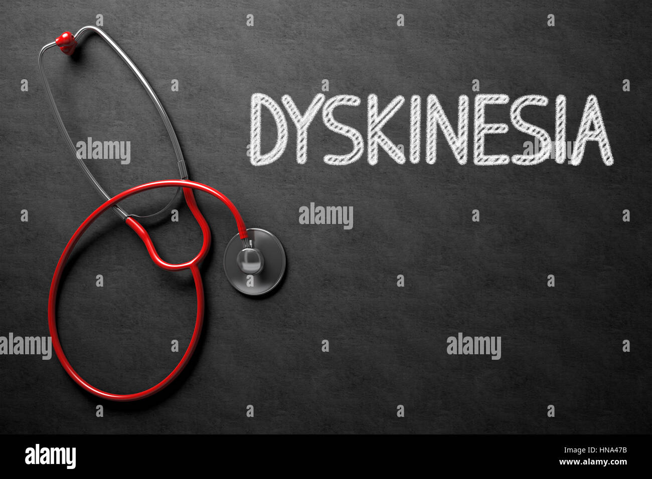 Dyskinesia on Chalkboard. 3D Illustration Stock Photo - Alamy
