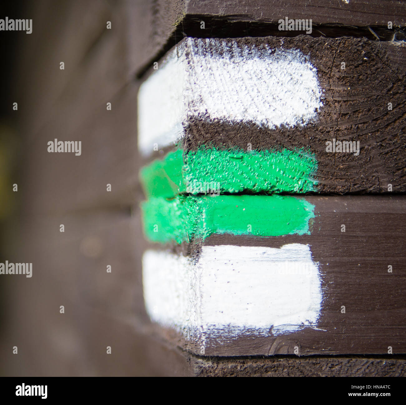 Green paint arrow hi-res stock photography and images - Alamy