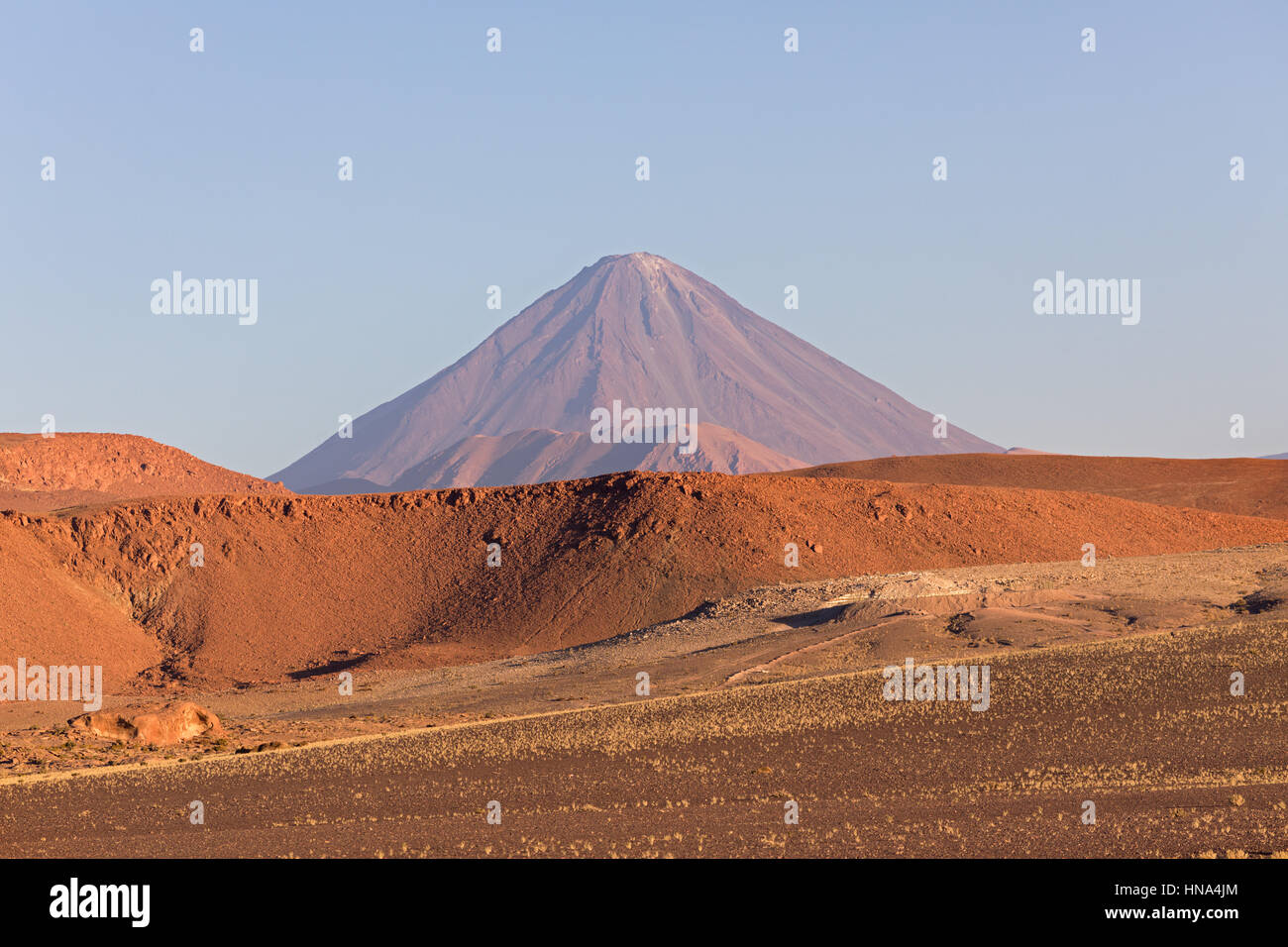 Volcano Licancabur at sunset Stock Photo - Alamy