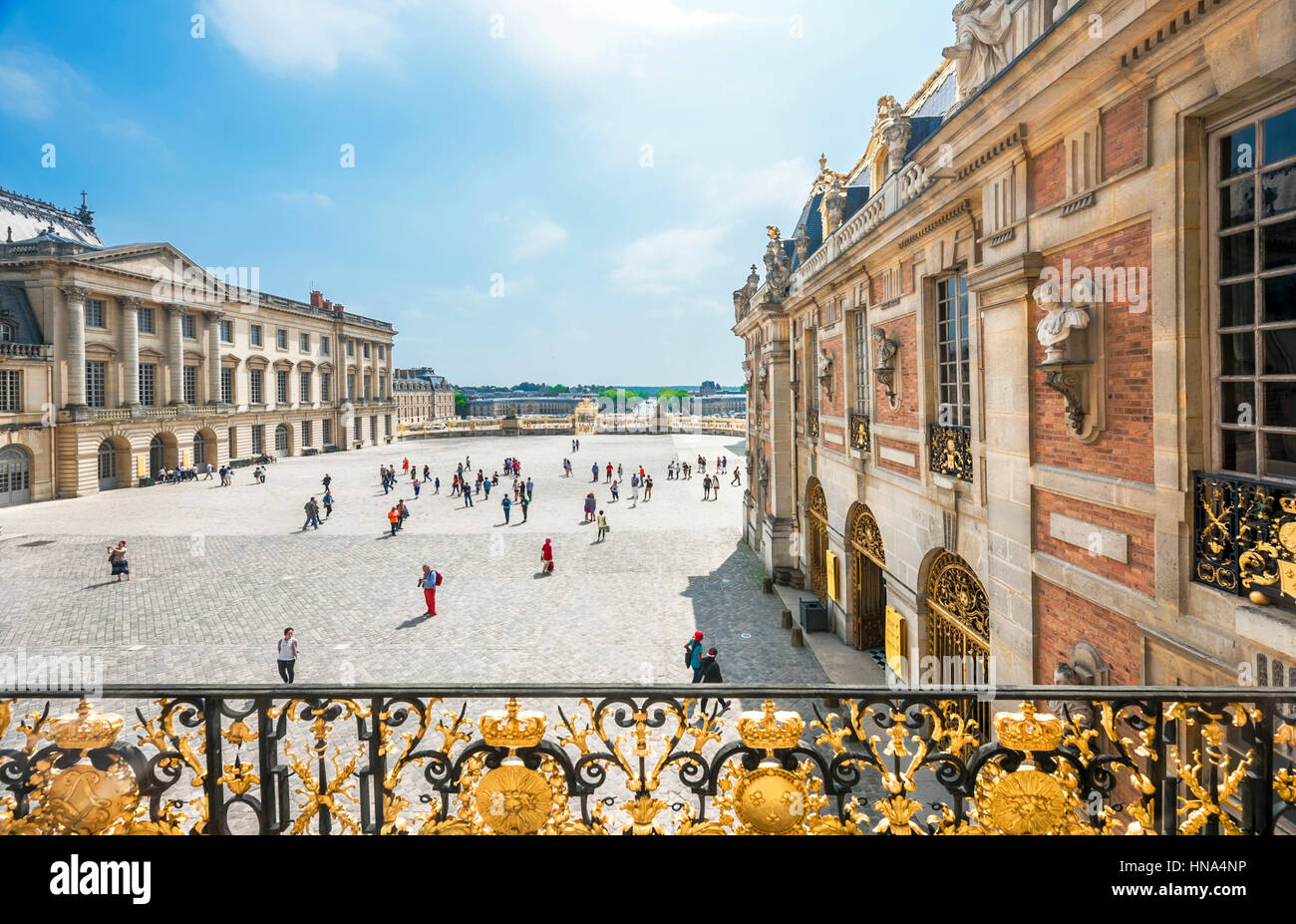 Fragmental view on Versailles palace Stock Photo - Alamy