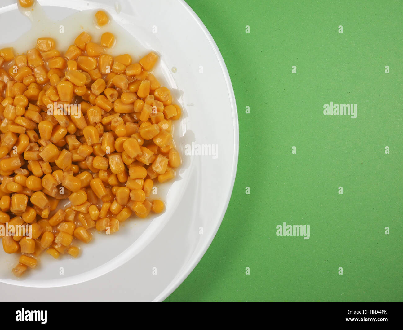 maize corn food in a white dish Stock Photo - Alamy