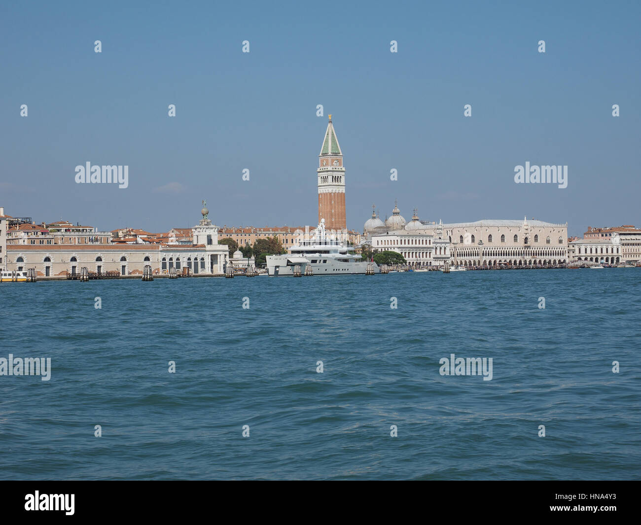 Piazza San Marco (meaning St Mark square) seen from San Marco basin in ...