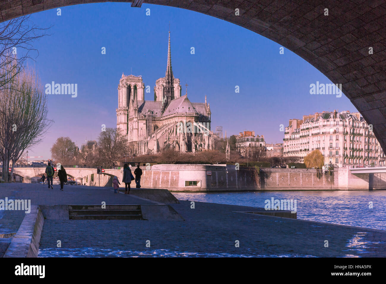 Paris in the winter morning, France Stock Photo - Alamy