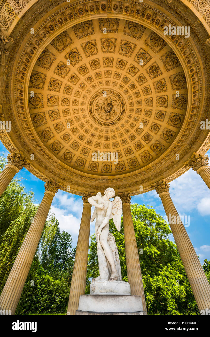 Summer bower in the park of Small Trianon in Versailles complex Stock ...