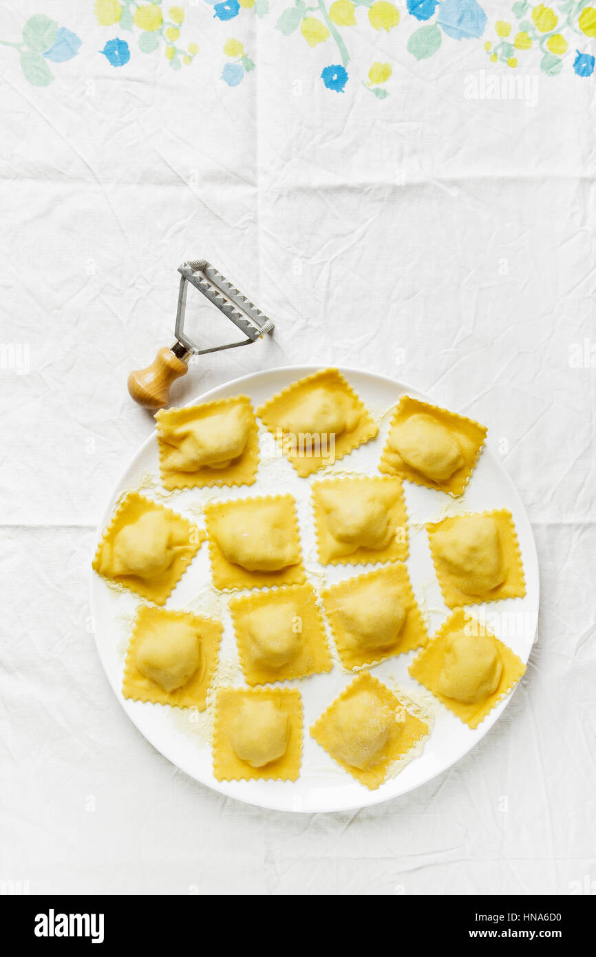raw homemade ravioli Stock Photo - Alamy
