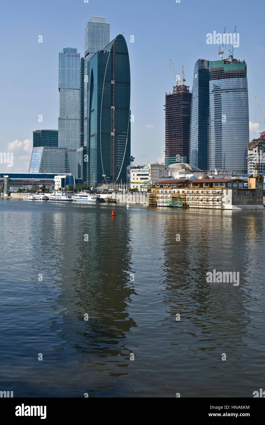 Moscow, modern buildings in business centre Moscow-city Stock Photo - Alamy