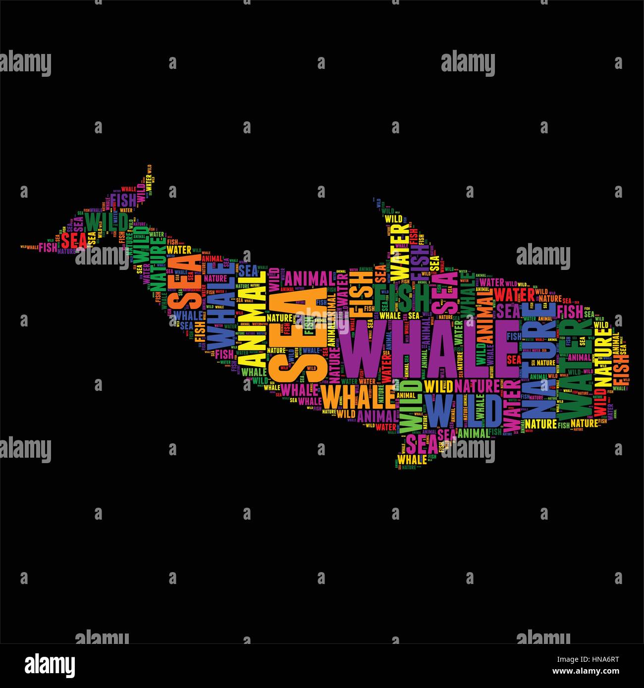 Whale typography hi-res stock photography and images - Alamy