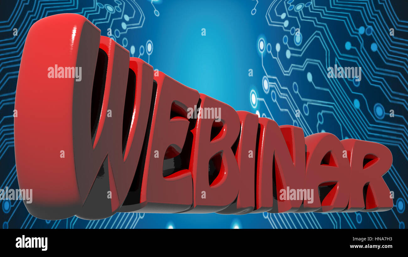 "WEBINAR" write in red Stock Photo - Alamy