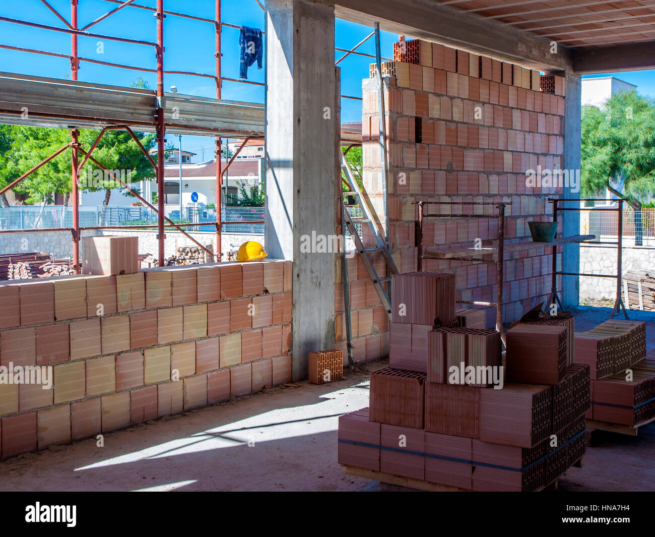 view of building construction site. Work in progress Stock Photo - Alamy