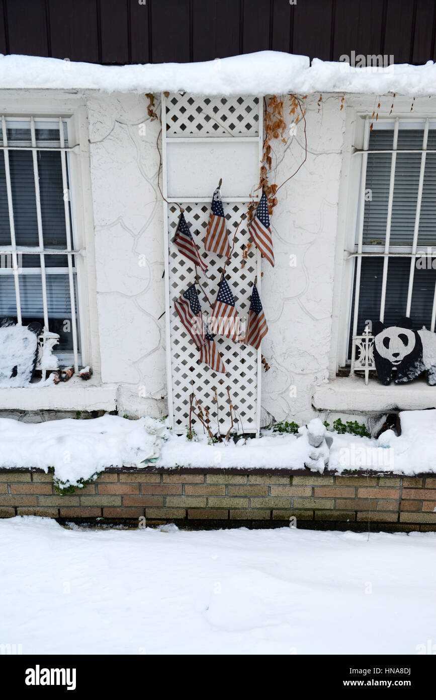 Winter Street scene, Williamsburg, Brooklyn, NYC Stock Photo - Alamy