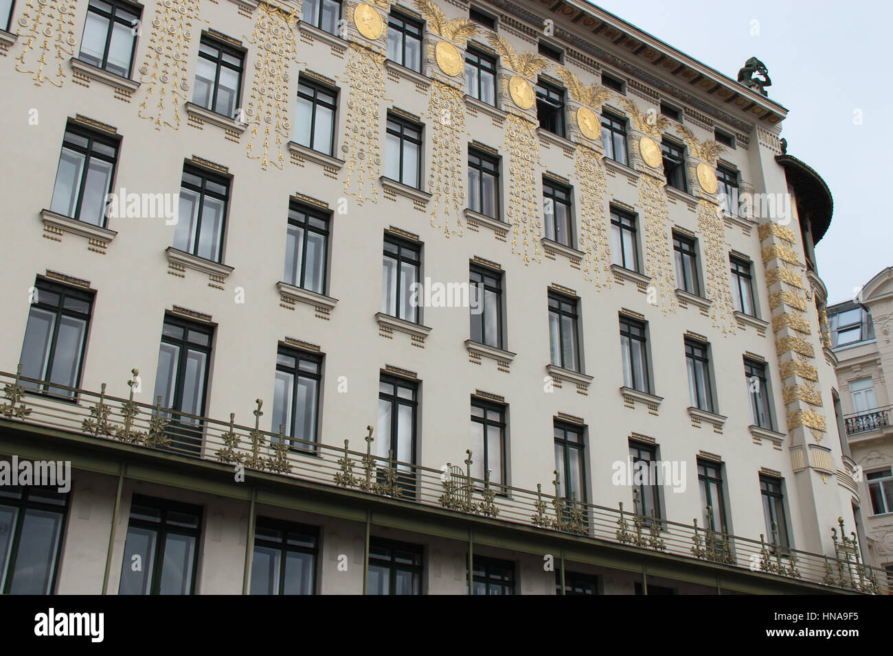 A building Art Nouveau (Musenhouse) in vienna (Austria Stock Photo - Alamy