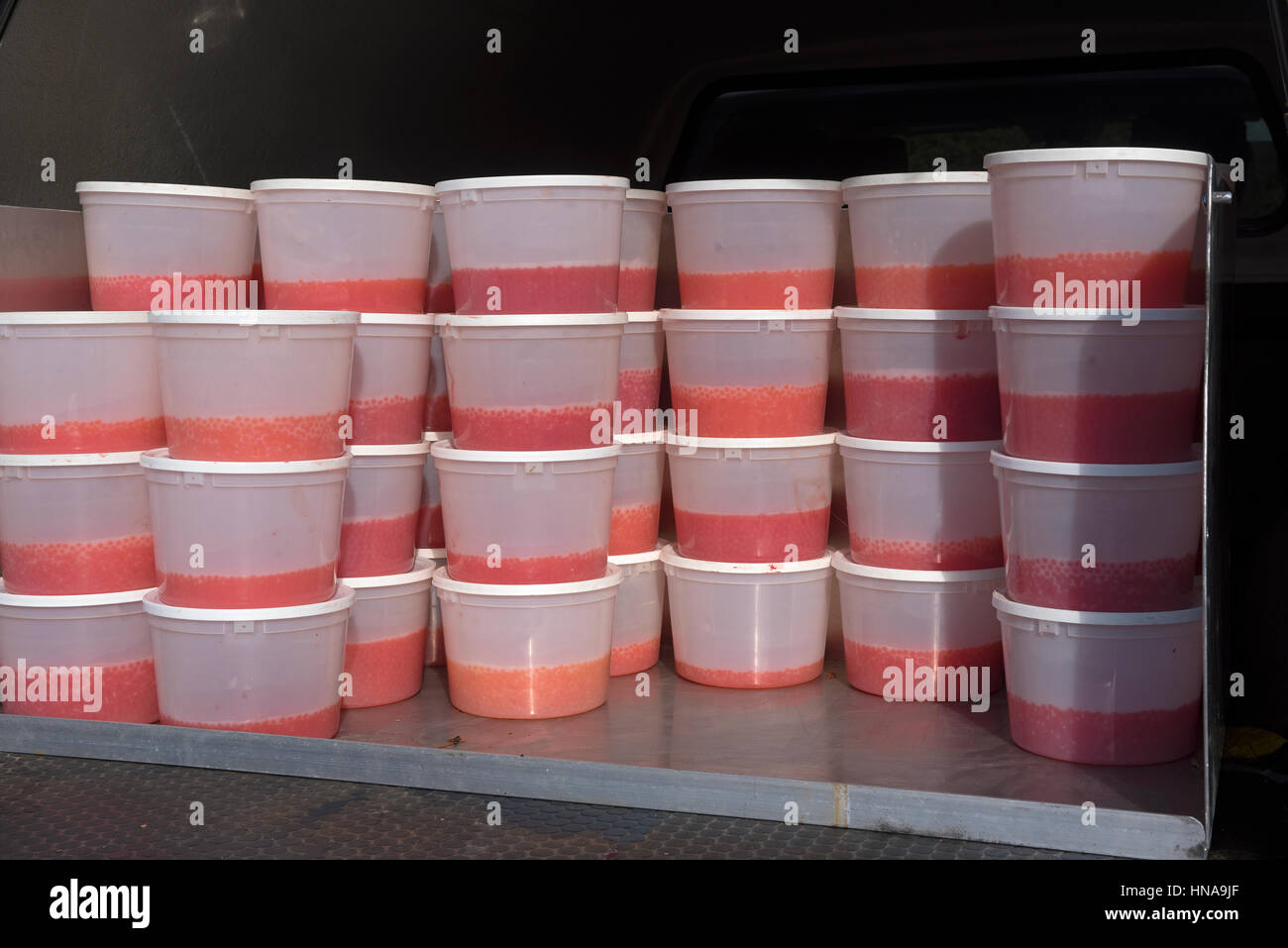 Round fish hatchery tanks hi-res stock photography and images - Alamy