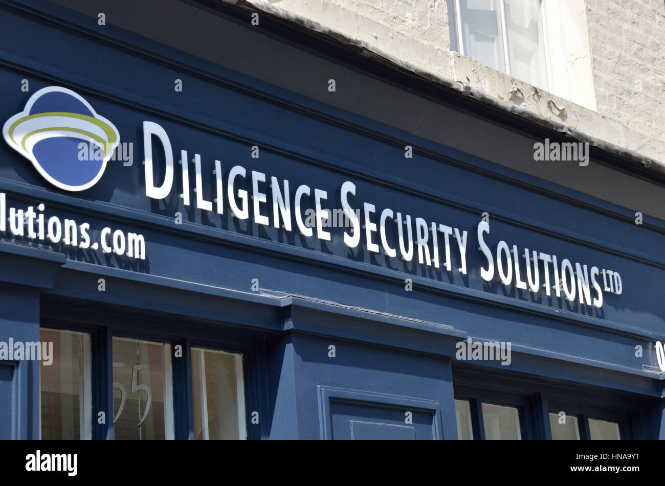 Security company sign hi-res stock photography and images - Alamy