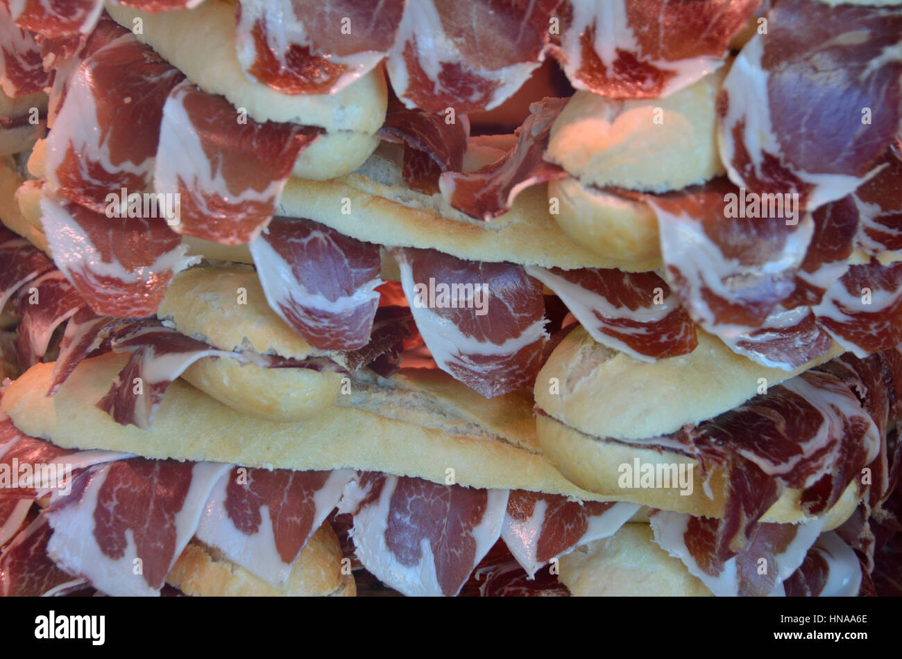 Display food baguettes hi-res stock photography and images - Alamy