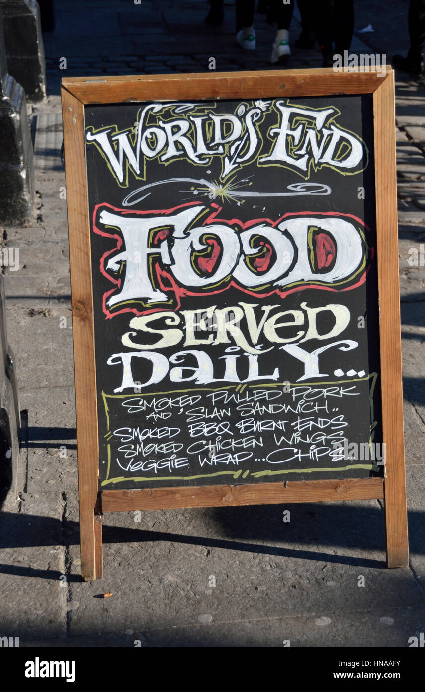 Food served sign hi-res stock photography and images - Alamy