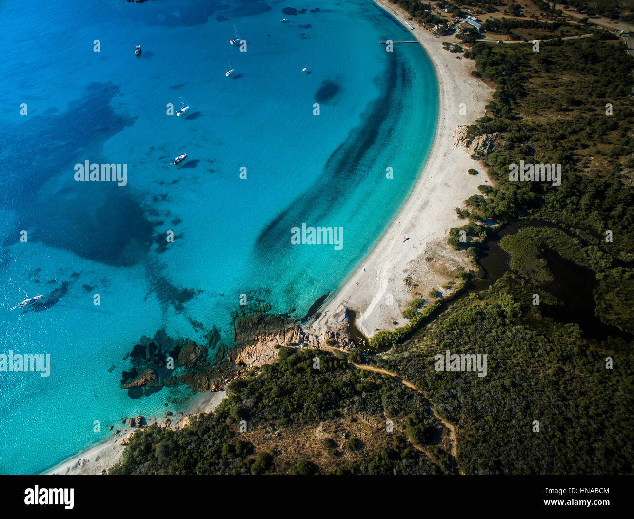 Bay rondinara france corsica rondinara hi-res stock photography and ...