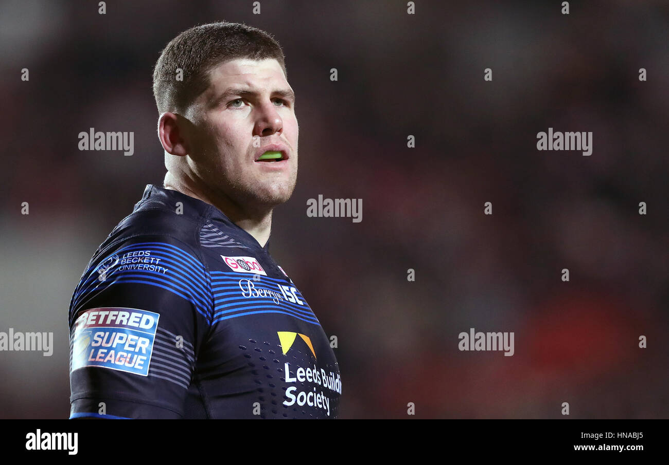Leeds Rhinos' Mitch Garbutt in action during the Super League match at ...