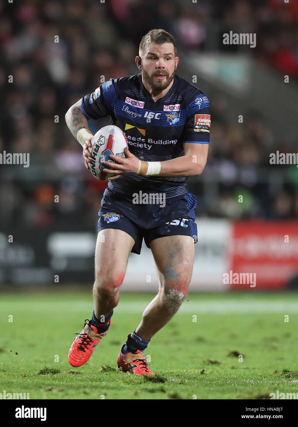 Leeds Rhinos' Adam Cuthbertson in action during the Super League match ...
