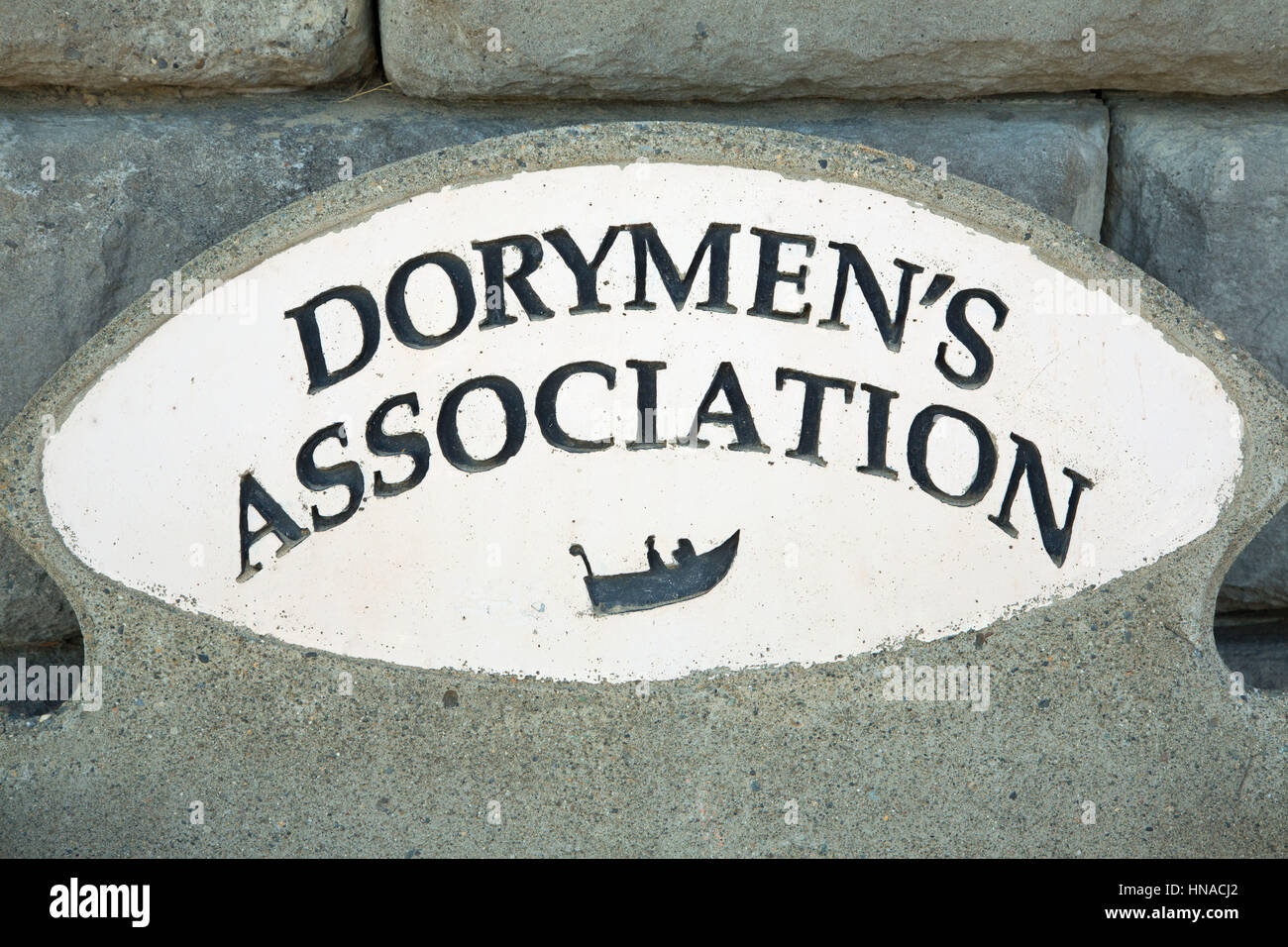 Dorymen's Association bench, Pacific City, Oregon Stock Photo - Alamy