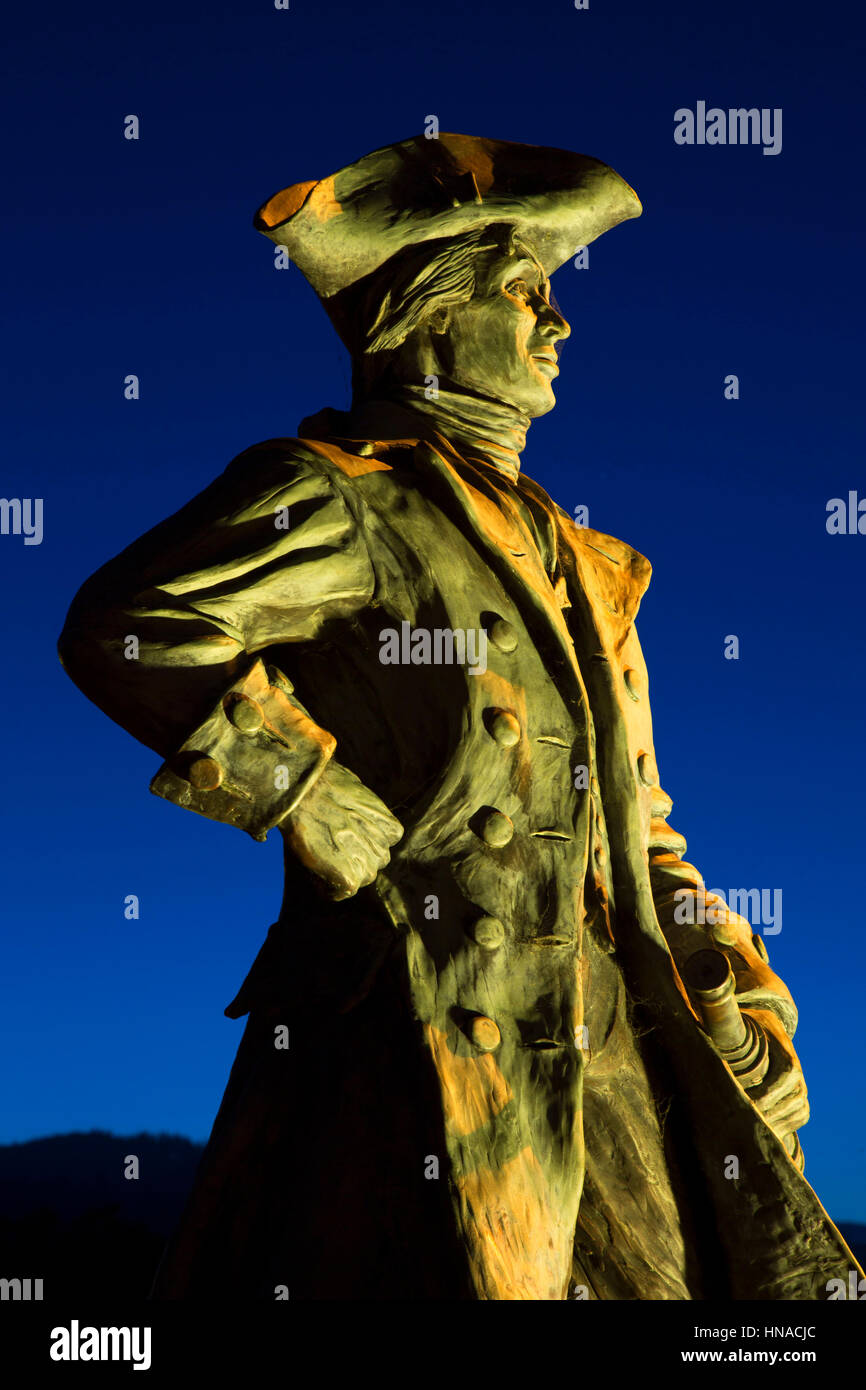 Captain Robert Gray statue, Garibaldi Maritime Museum, Garibaldi ...