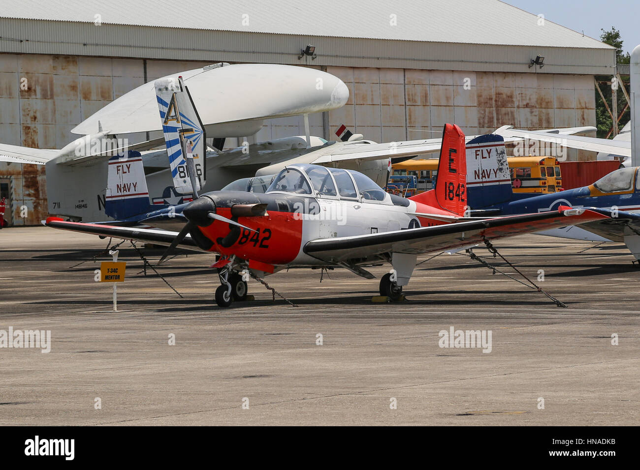 Beechcraft T-34 Mentor - Navy training aircraft Stock Photo - Alamy