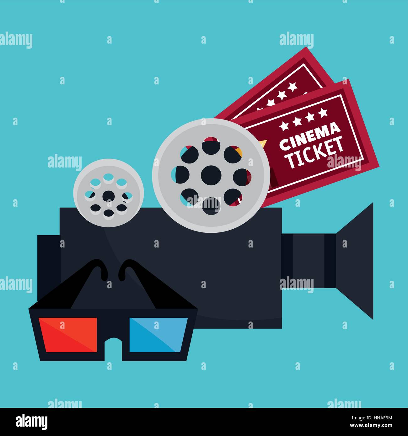 Movie entertainment elements icon vector illustration design Stock ...