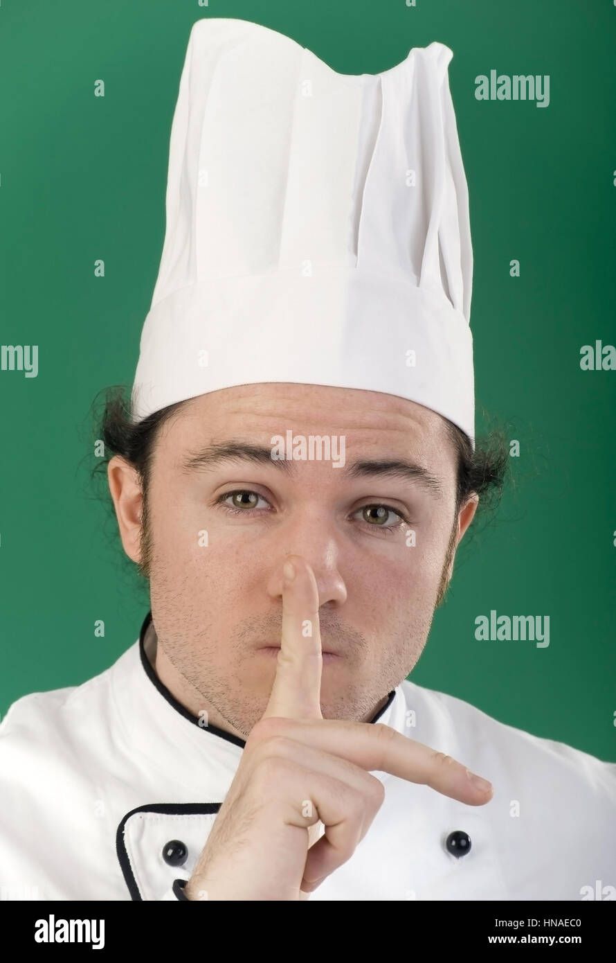 Junger Koch im Portrait - young cook in portrait Stock Photo - Alamy
