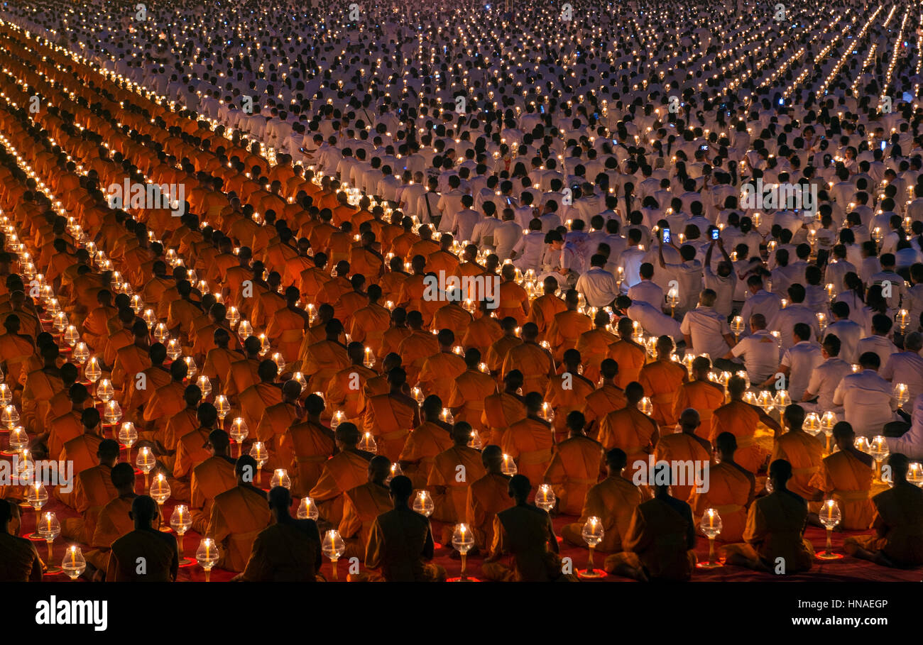 Makha Bucha Day Stock Photo - Alamy