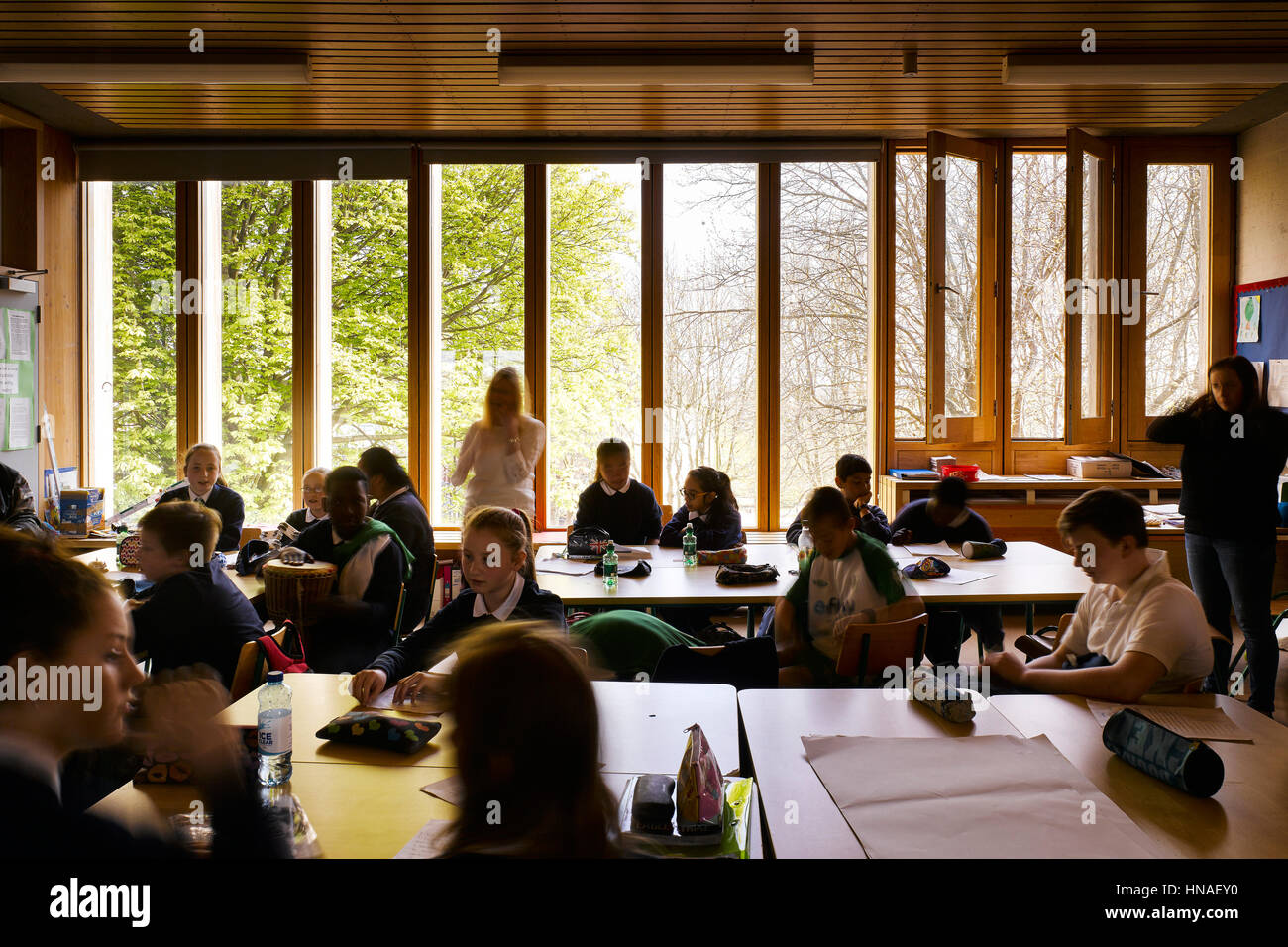 Classroom view with school children. Inchicore Model School, Inchicore ...