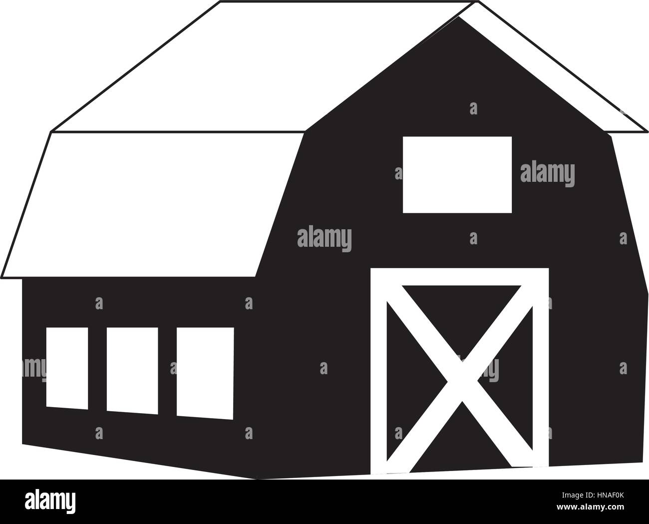 stable building farm icon vector illustration design Stock Vector Image ...