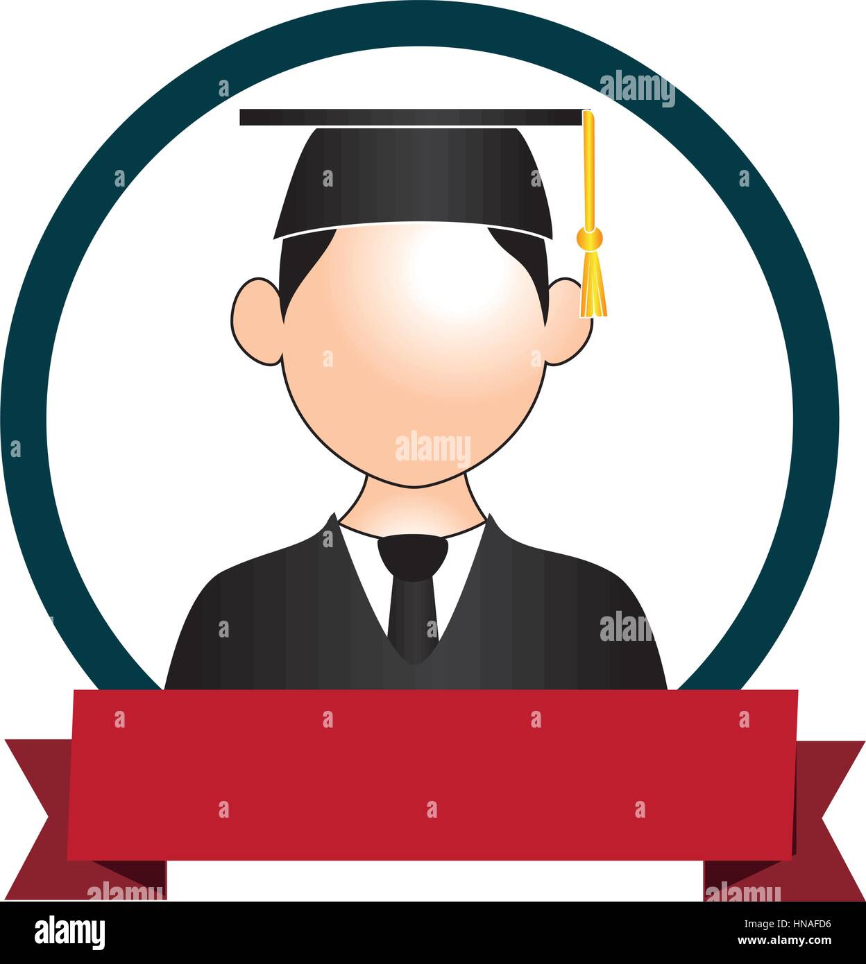 Red Graduation Borders